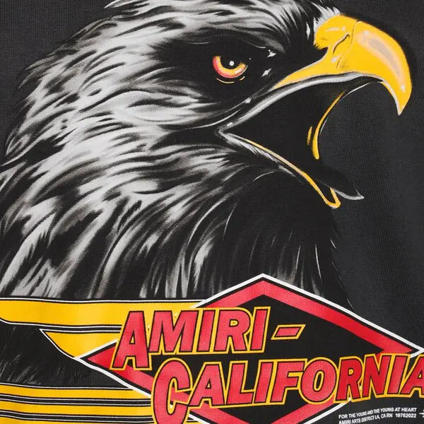 Amiri Logo Printed Crewneck T-shirt