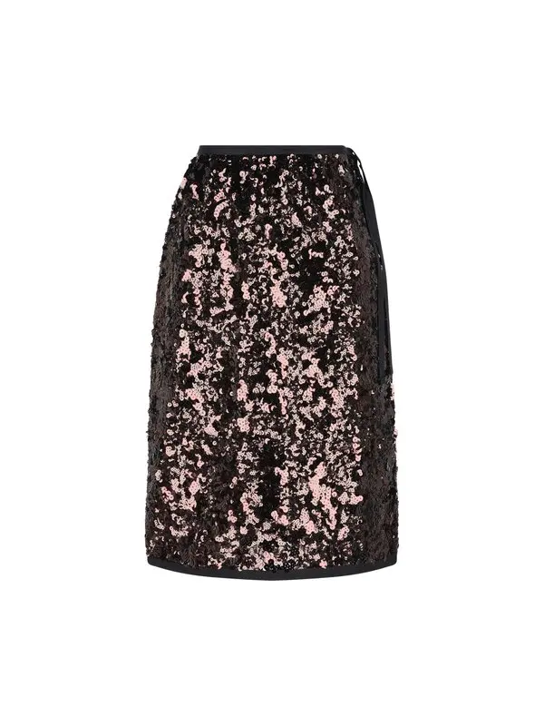 Prada Sequined Skirt - Black
