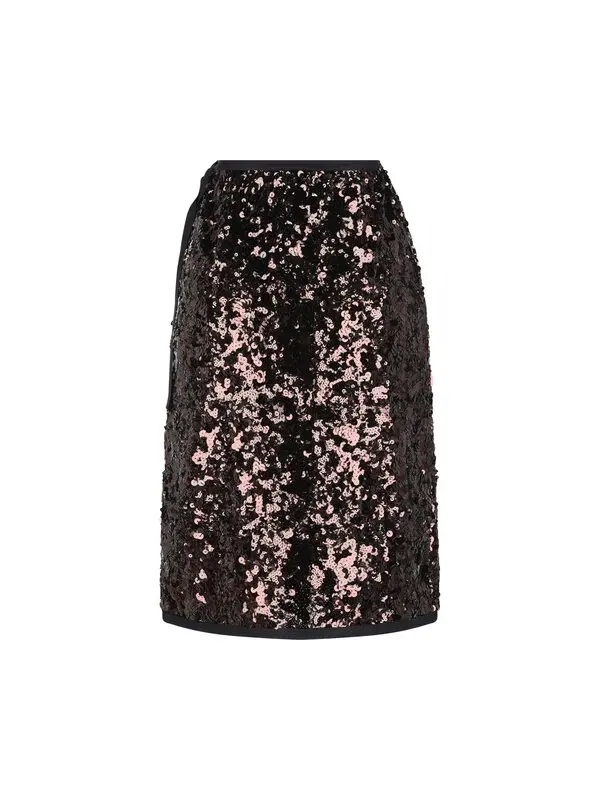 Prada Sequined Skirt - Black