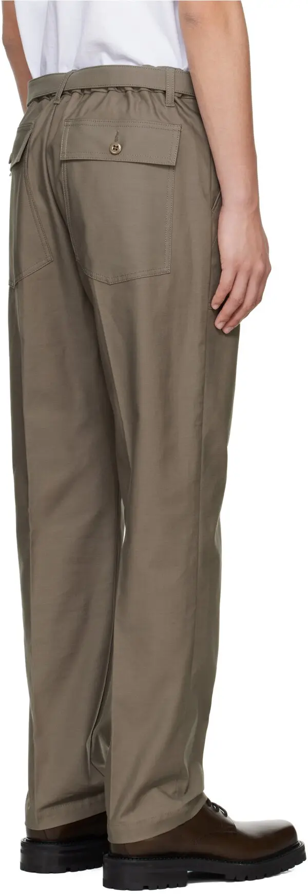 Sacai Belted Trousers - Gray