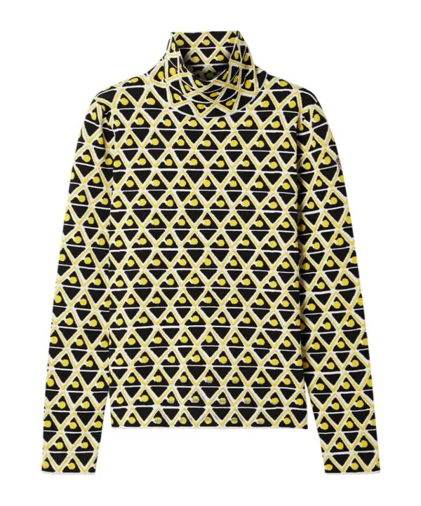 Moncler Long-sleeved Knitwear Patterned High-neck Pullover