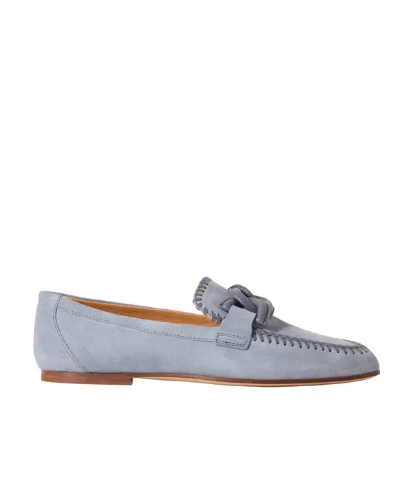 TOD'S Logo Chain Loafers