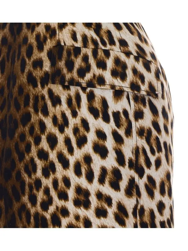 Sportmax Lonza Leopard Printed Midi Dress - No