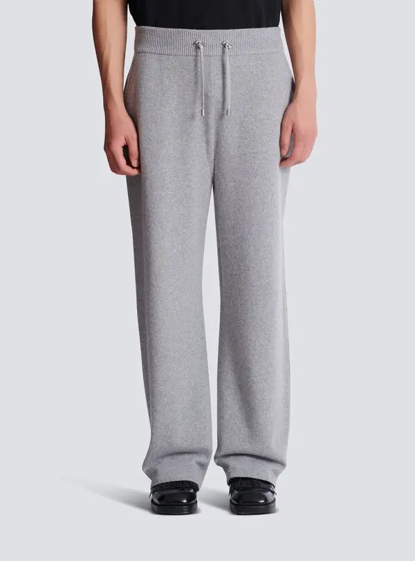 Balmain Logo Patch Straight-leg Trousers