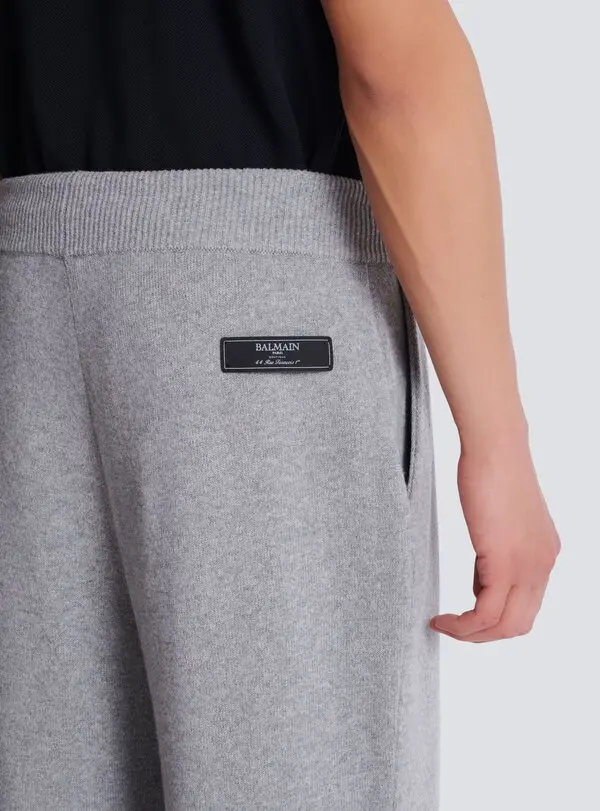 Balmain Logo Patch Straight-leg Trousers