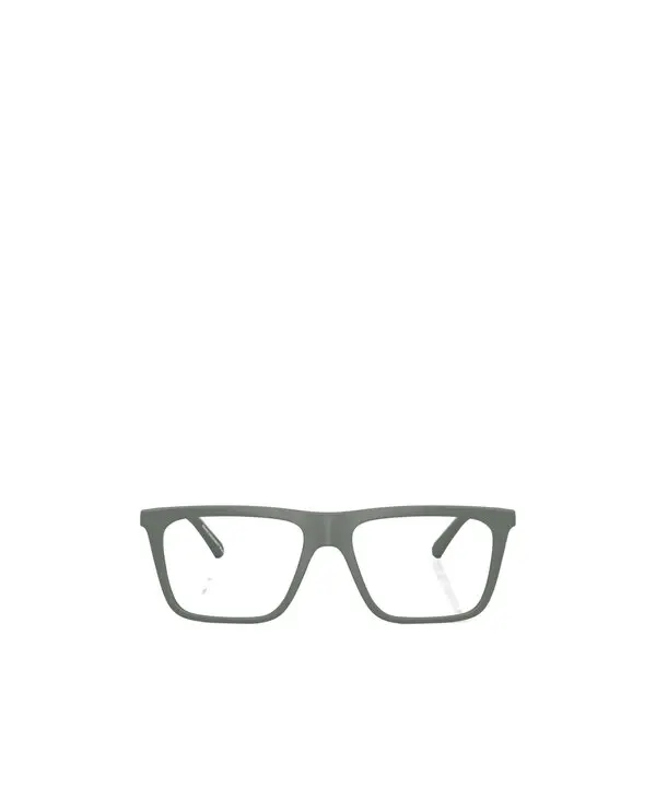 Emporio Armani Square-frame Clip-on Glasses - Gray