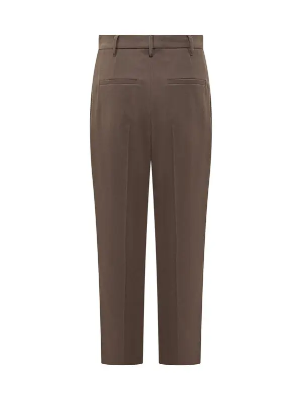 Brunello Cucinelli Pleated-front Tailored Trousers - Brown