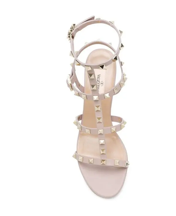 Valentino Garavani Rockstud Caged Sandals - Nude
