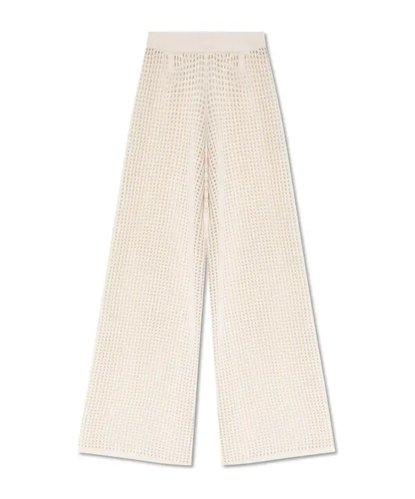 LISA YANG Wide-leg Knit Pants - Cream