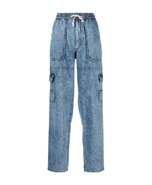 Isabel Marant Étoile Viamao Chambray Cargo Pants