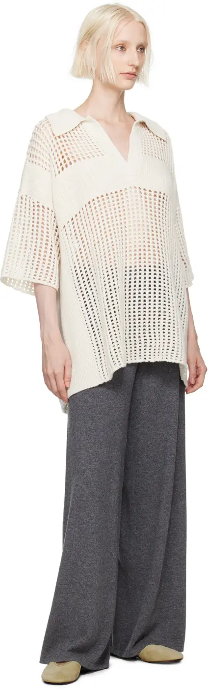 LISA YANG Lei Open-knit Cashmere Top