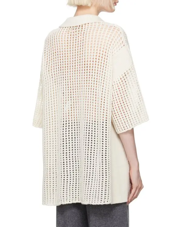 LISA YANG Lei Open-knit Cashmere Top
