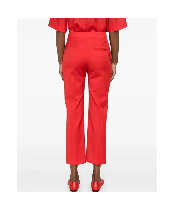 LOULOU STUDIO Sofe Trousers - Tomato Red