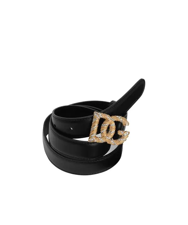 Dolce & Gabbana Dg Logo Belt - Black