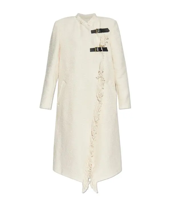 Isabel Marant Étoile Long Sleeve Coat With Fringing