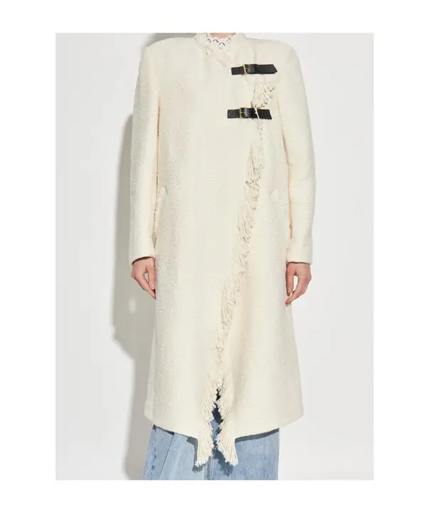Isabel Marant Étoile Long Sleeve Coat With Fringing