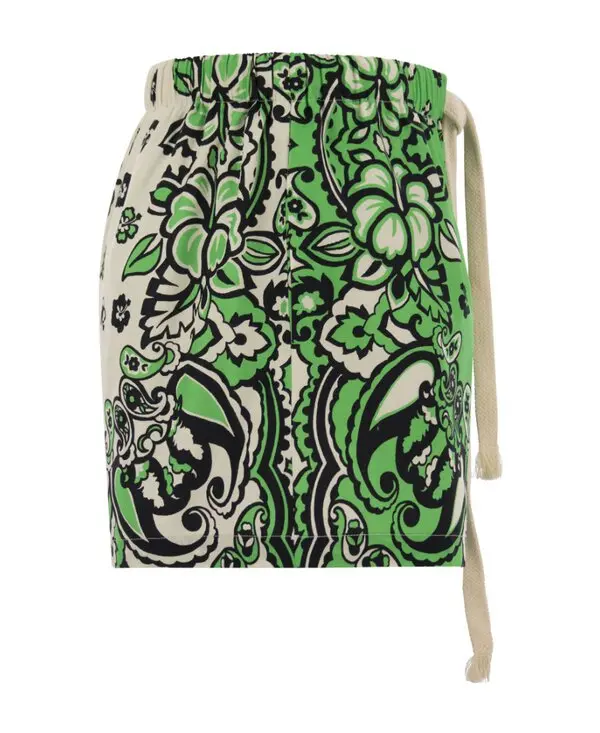 Red Valentino Printed Drawstring Shorts