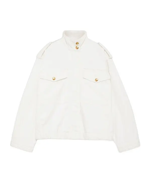 ANINE BING Long-sleeved Casual Jacket - Ivory