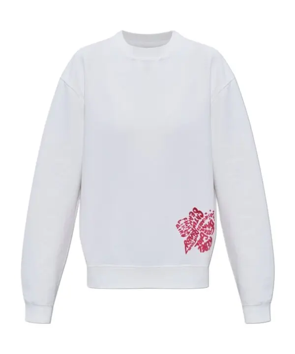 Dsquared2 Crewneck Sweatshirt With Hibiscus Print