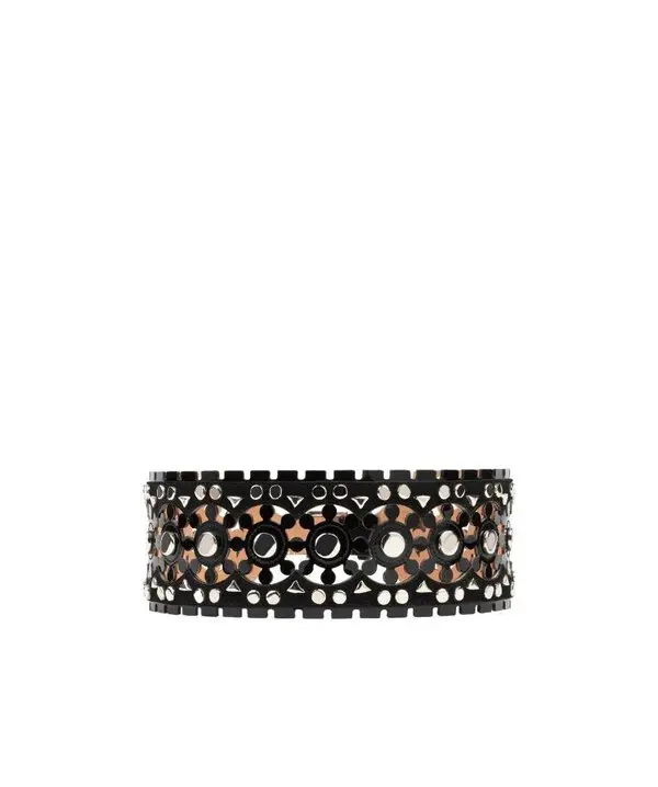 Alaïa Wide Waist Belt With Cut-out Details