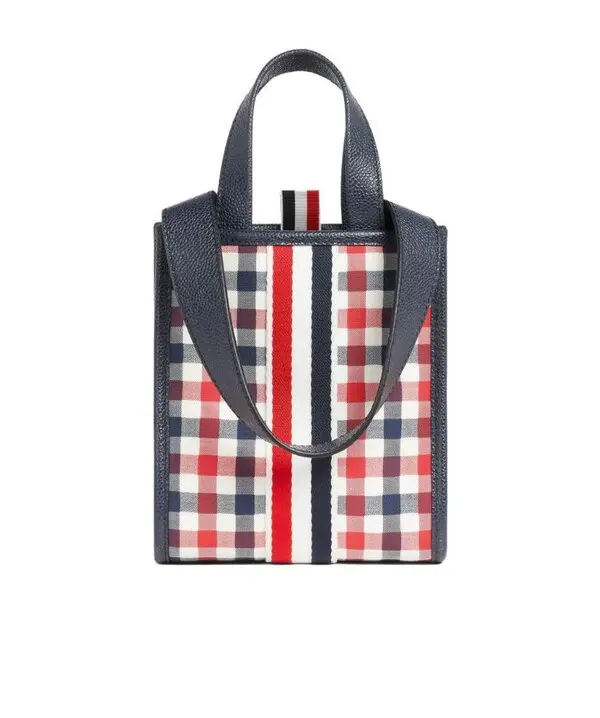 Thom Browne Mini Rwb-stripe Tote Bag
