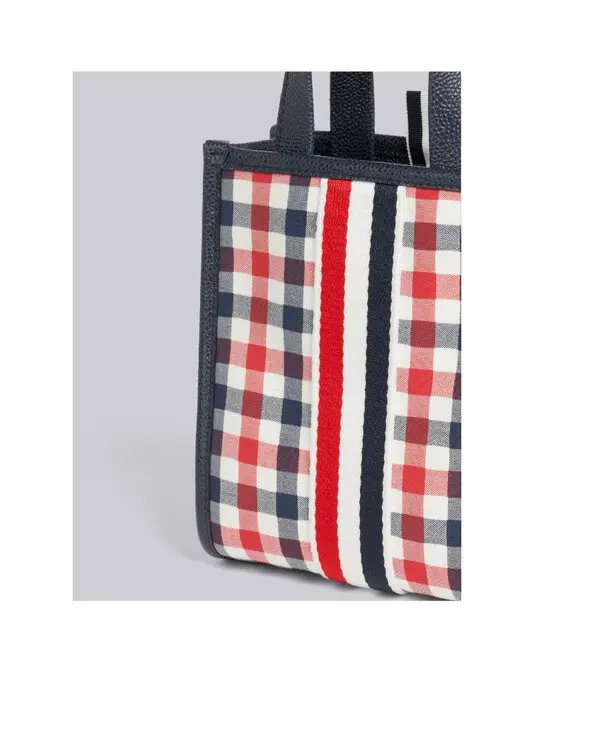 Thom Browne Mini Rwb-stripe Tote Bag