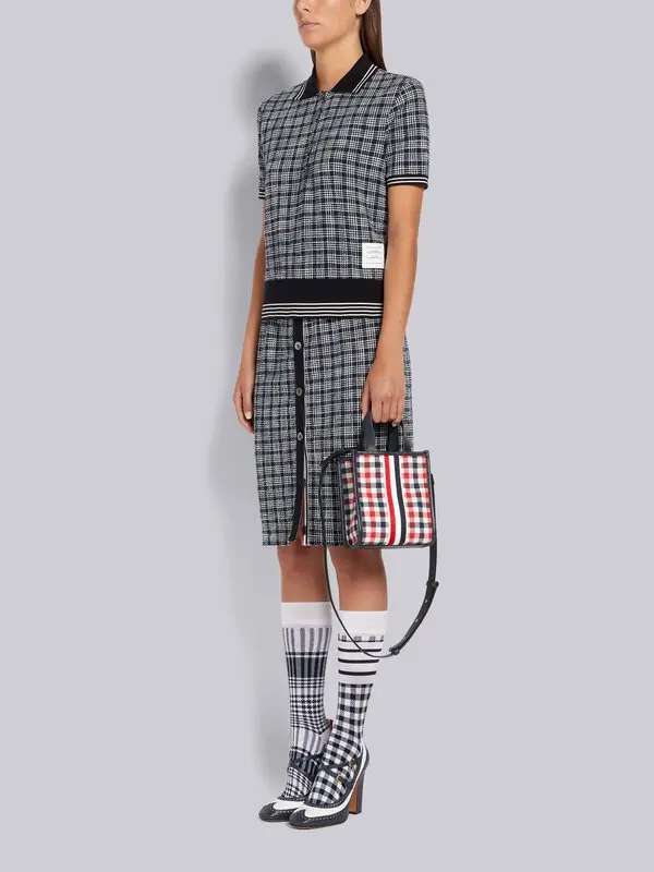 Thom Browne Mini Rwb-stripe Tote Bag
