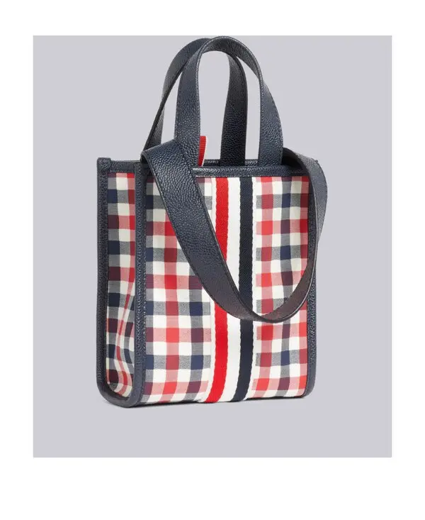 Thom Browne Mini Rwb-stripe Tote Bag