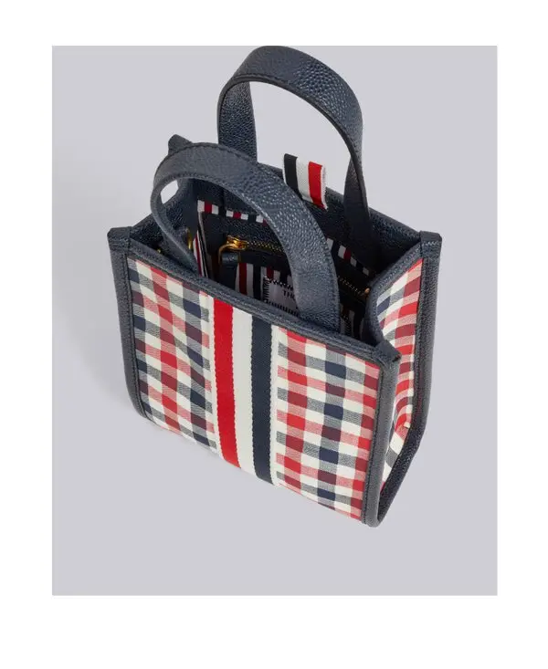 Thom Browne Mini Rwb-stripe Tote Bag