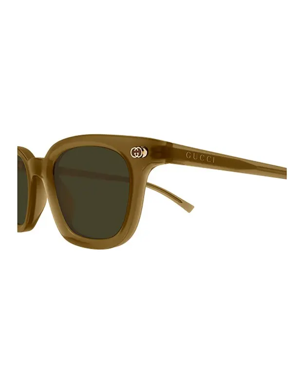 Gucci Oval Frame Sunglasses - Green