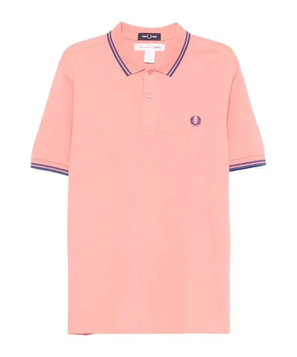 Comme Des Garçons Embroidered Polo Shirt - Pink