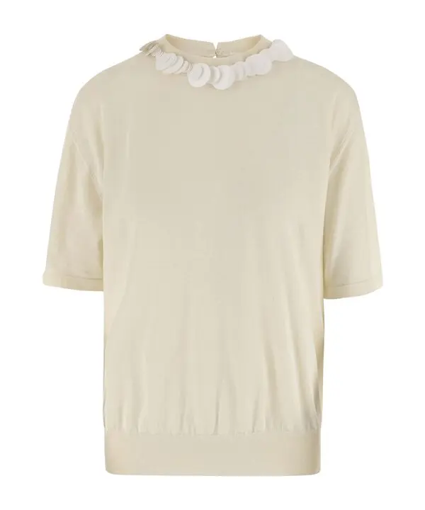 JIL SANDER Embellished Crewneck T-shirt