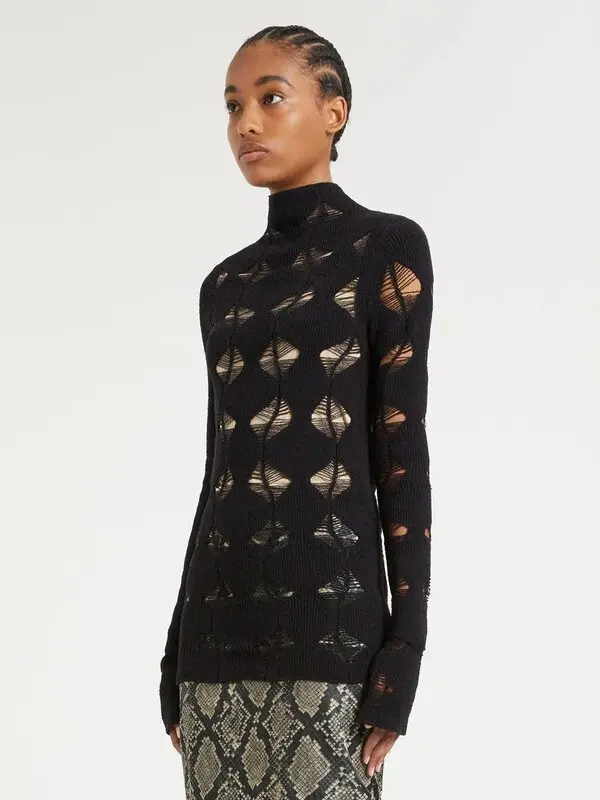 Sportmax Double-layer Pullover With Cutout Details