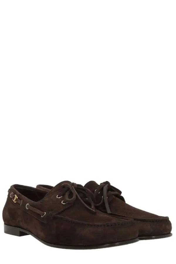 Valentino Garavani Square Toe Slip-on Loafers