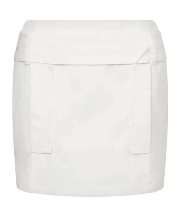 Alberta Ferretti Belted Skirt - White
