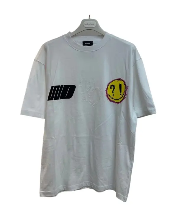 We11Done Logo Printed Pattern Short-sleeved T-shirt - Gray