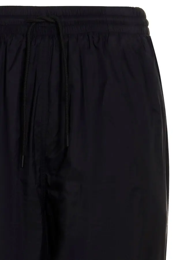 MSGM Logo Printed Drawstring Joggers - Black
