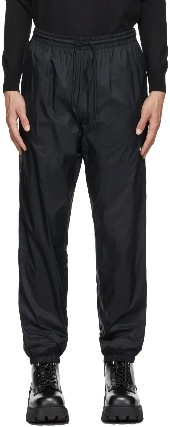 MSGM Logo Printed Drawstring Joggers - Black