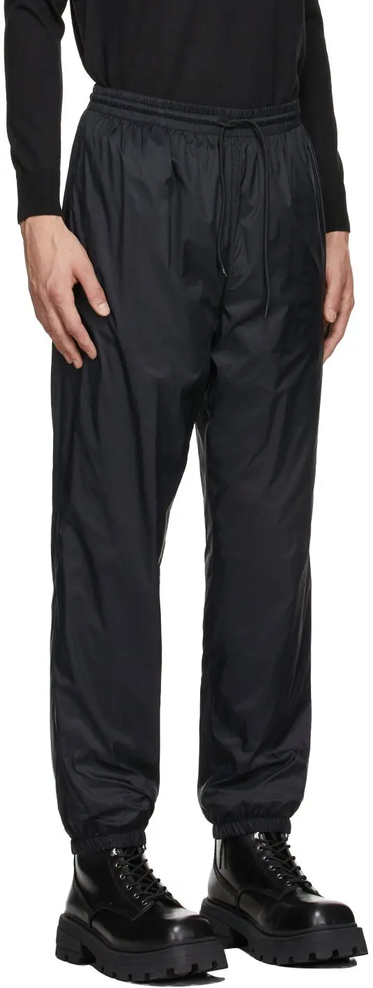 MSGM Logo Printed Drawstring Joggers - Black
