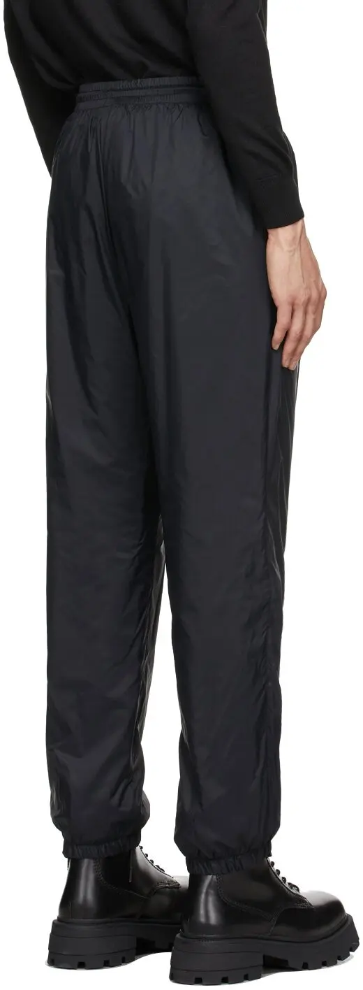MSGM Logo Printed Drawstring Joggers - Black