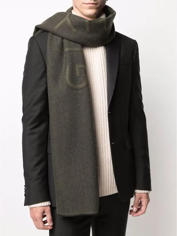 Givenchy Logo-print Knitted Scarf - Black