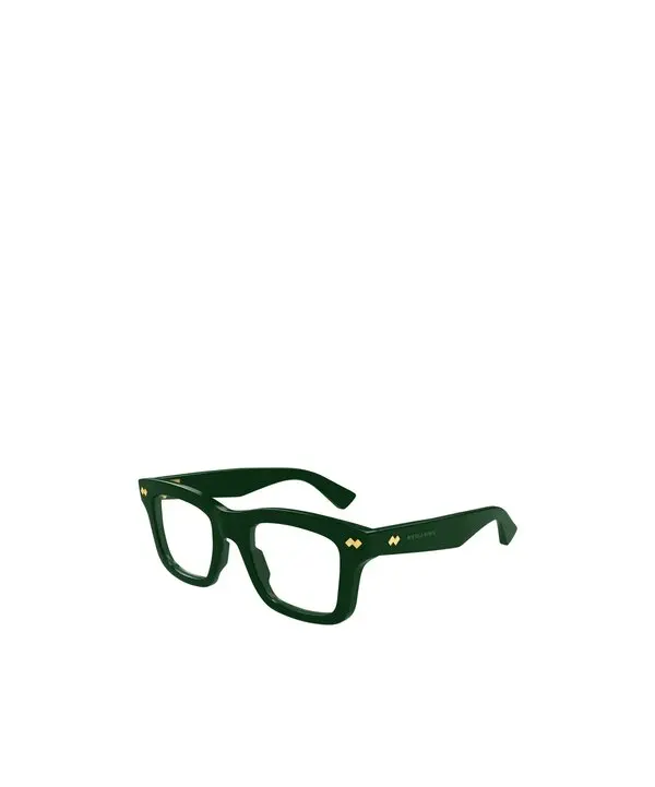 Bottega Veneta Square Frame Eyeglasses - Green