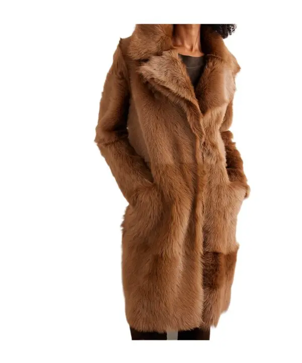 Nour Hammour Long Fur Coat