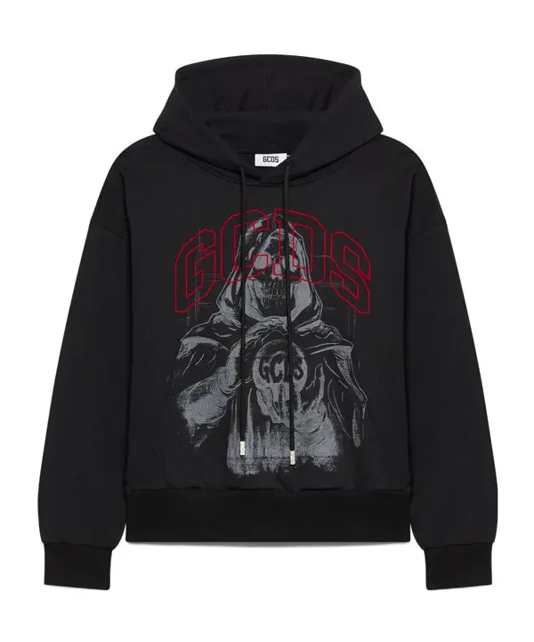 Gcds Gothic Printed Hoodie