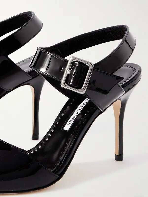 Manolo Blahnik Fairu Square-toed High-heeled Sandals