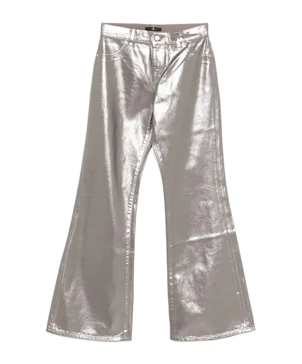7 For All Mankind Spencer Flare Pants - Gray