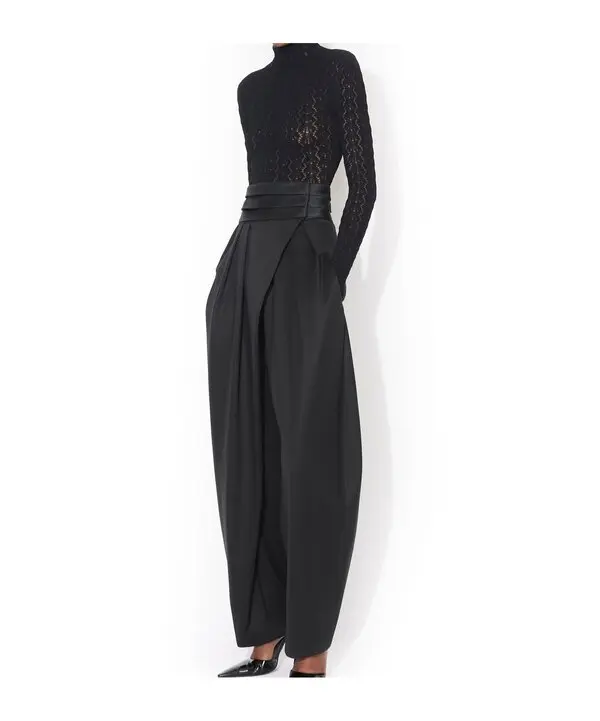Alaïa High Neck Stretch Lace Bodysuit