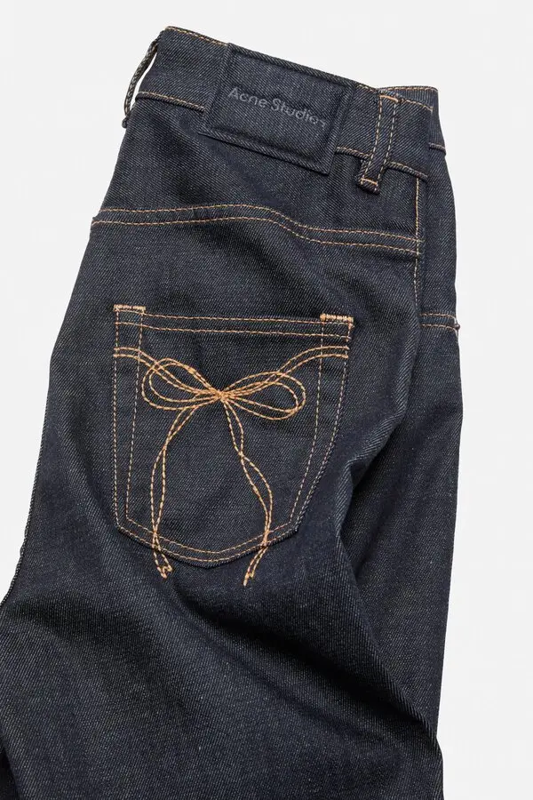 Acne Studios Bow Detail Flared Trousers