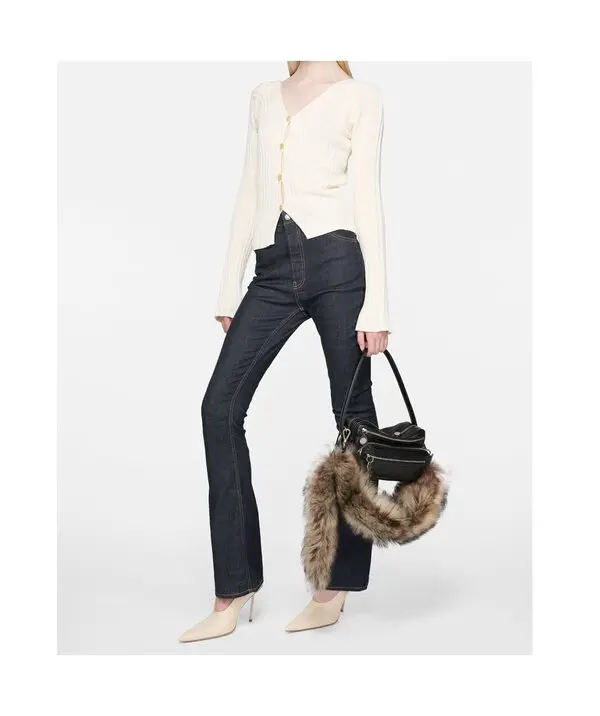 Acne Studios Bow Detail Flared Trousers