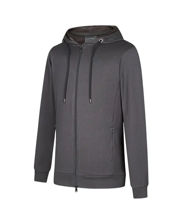 Emporio Armani Hooded Logo Casual Coat